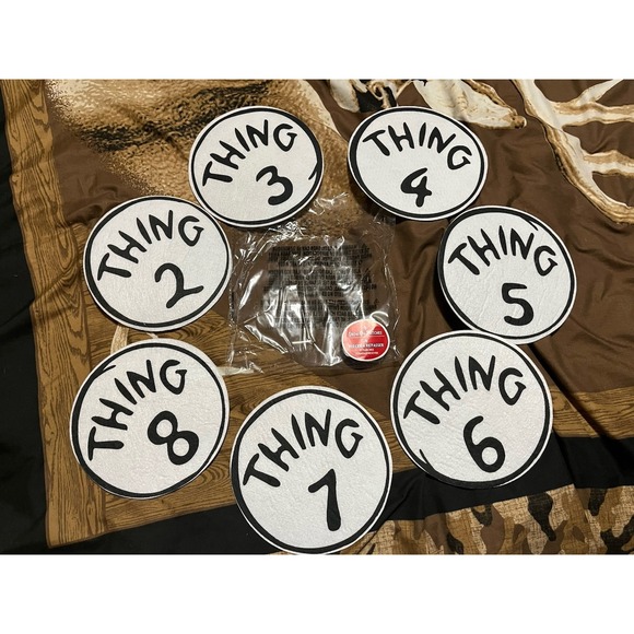 Costumes | Dr Seuss Thing 1 Number Kit Peelstick Patches 3m Spirit ...